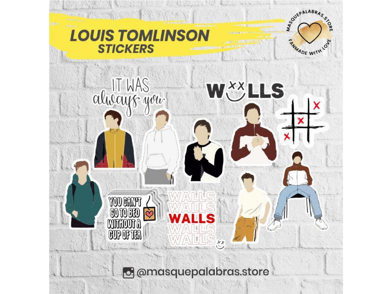 Stickers Louis Tomlinson - Comprá en San Juan