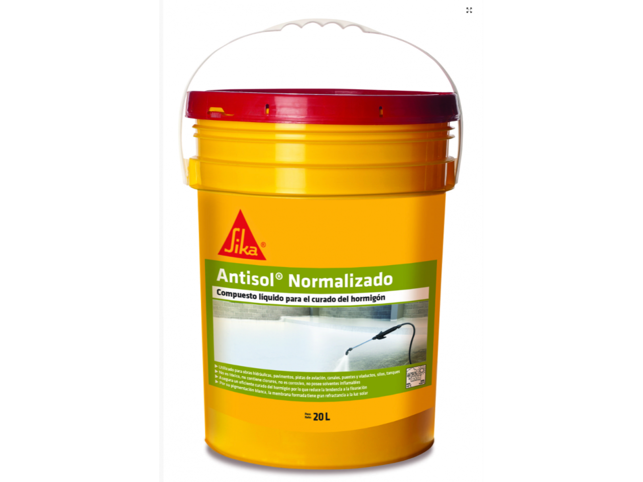 Sika Antisol Normalizado - Compuesto Liquido Para El Curado Del Hormigón - Membrana De Curado ...