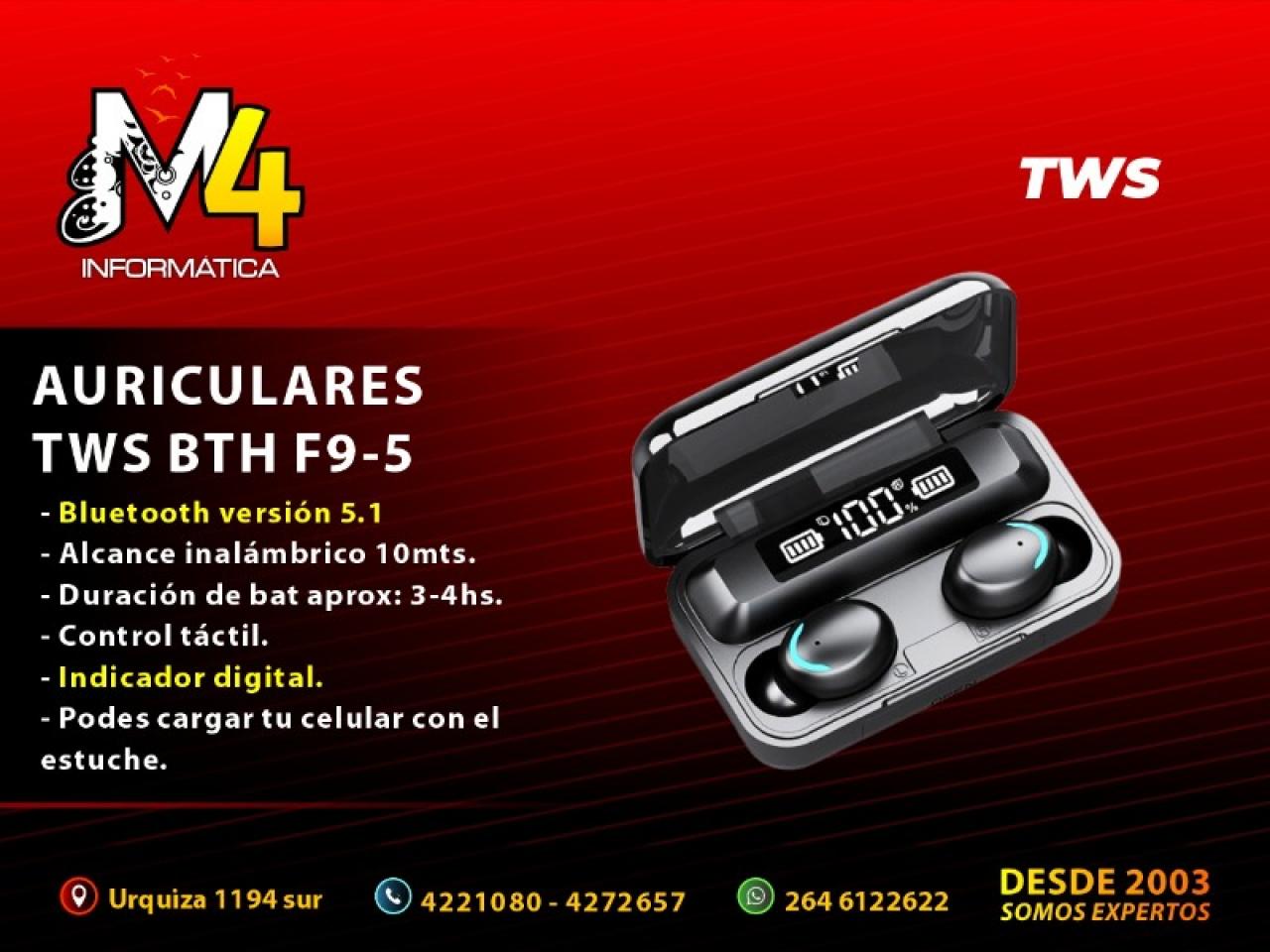 Auricular Tws Bth F9-5 - Bluetooth - Comprá en San Juan