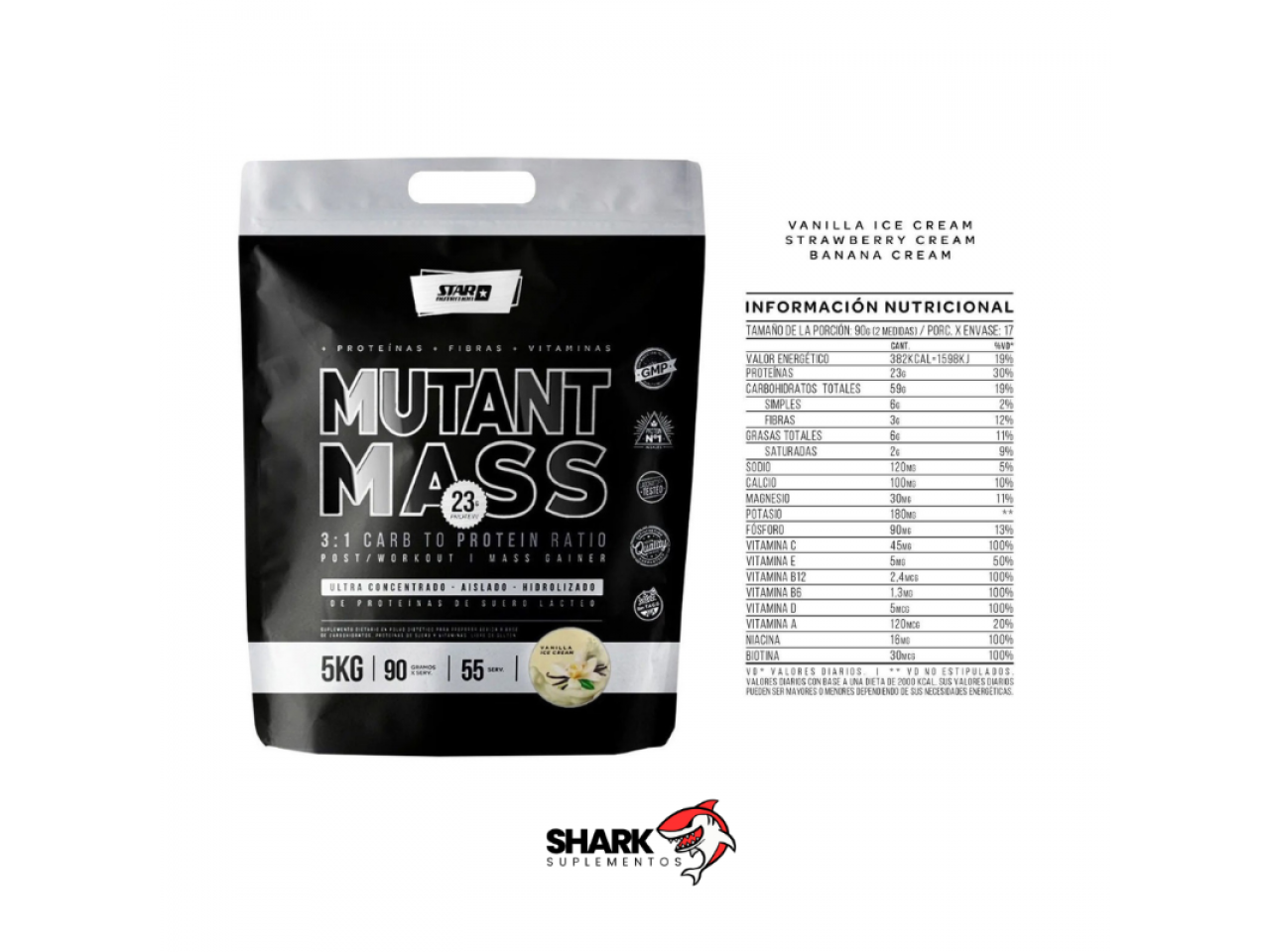 Mutant Mass, Ganador De Masa Muscular X 5kg - Star Nutrition - Shark Suplementos - Comprá en San ...