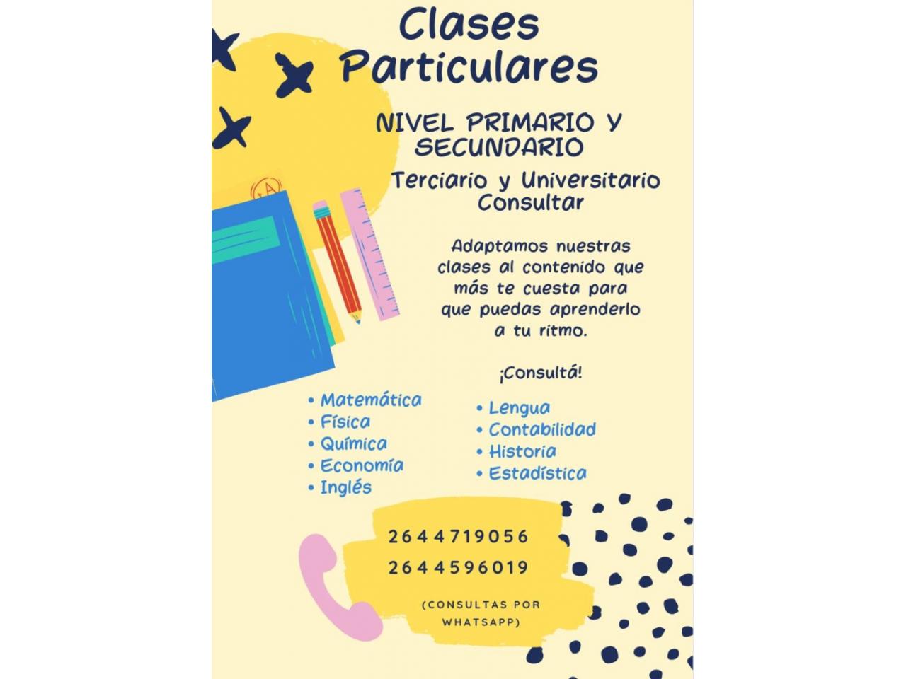 Clases Particulares Y Apoyo Escolar En Todas Las Materias Nivel ... Clases Particulares Y Apoyo Escolar En Todas Las Materias Nivel ...